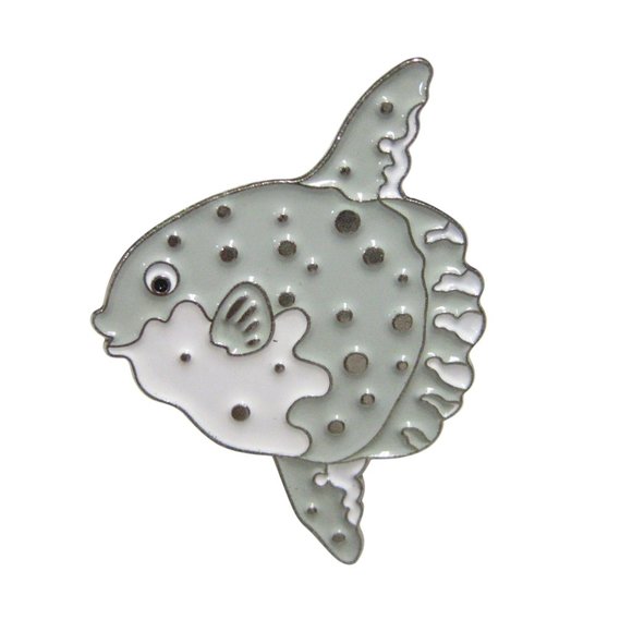 Kiola Designs | Jewelry | Grey Toned Ocean Sunfish Mola Bony Fish ...